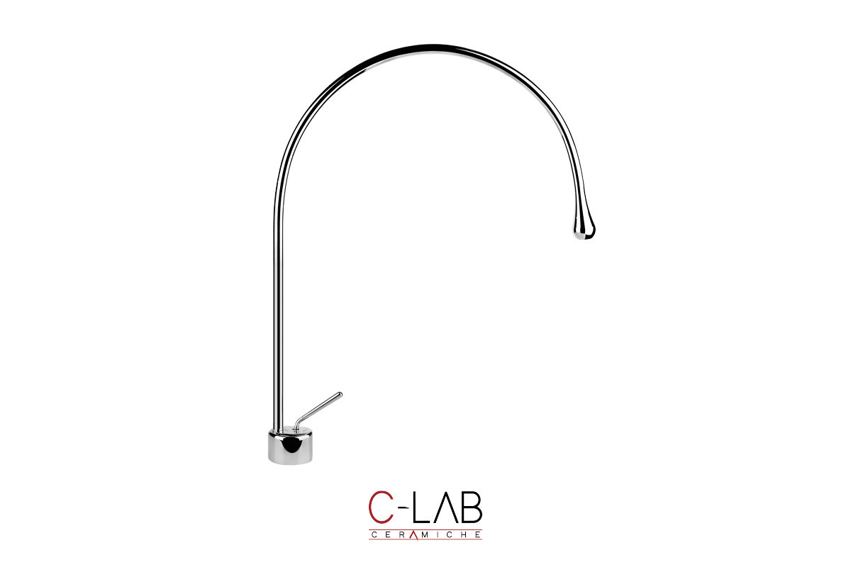 GESSI Miscelatore Lavabo Serie Goccia Bocca Lunga Cromo Cod. 33603/031 ...