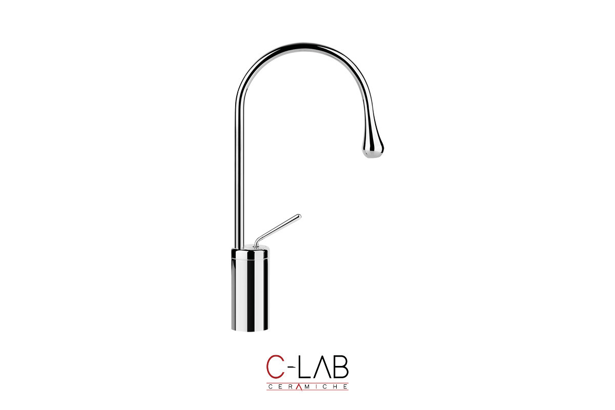 GESSI Miscelatore Lavabo Serie Goccia Bocca Corta Cromo Cod. 33604/031 ...