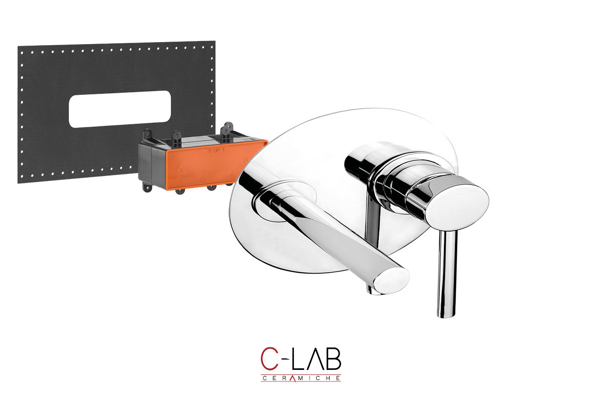 GESSI Miscelatore a Parete per Lavabo Serie Ovale Cromo + Incasso Cod ...